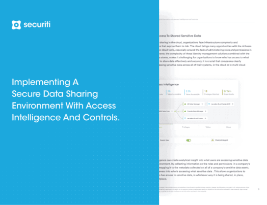 Secure Data Sharing: Implementing Access Intelligence and Controls ...