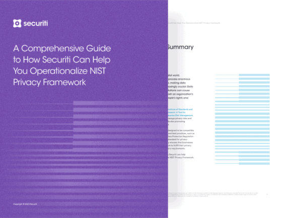NIST Privacy Framework White Paper - Securiti