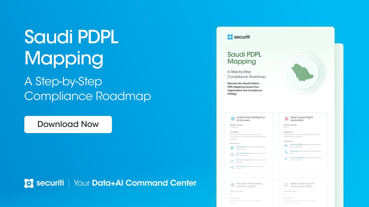 Saudi PDPL Mapping: A Step-by-Step Compliance Roadmap - Securiti