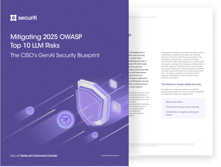 CISO's GenAI Security Blueprint: 2025 OWASP Top 10 LLM Risks - Securiti