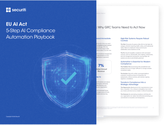 EU AI Act: 5-Step AI Compliance Automation Playbook - Securiti