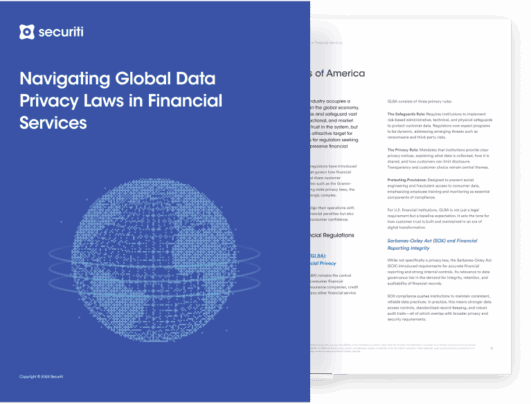 Navigating Global Data Privacy Laws in Financial Services - Securiti